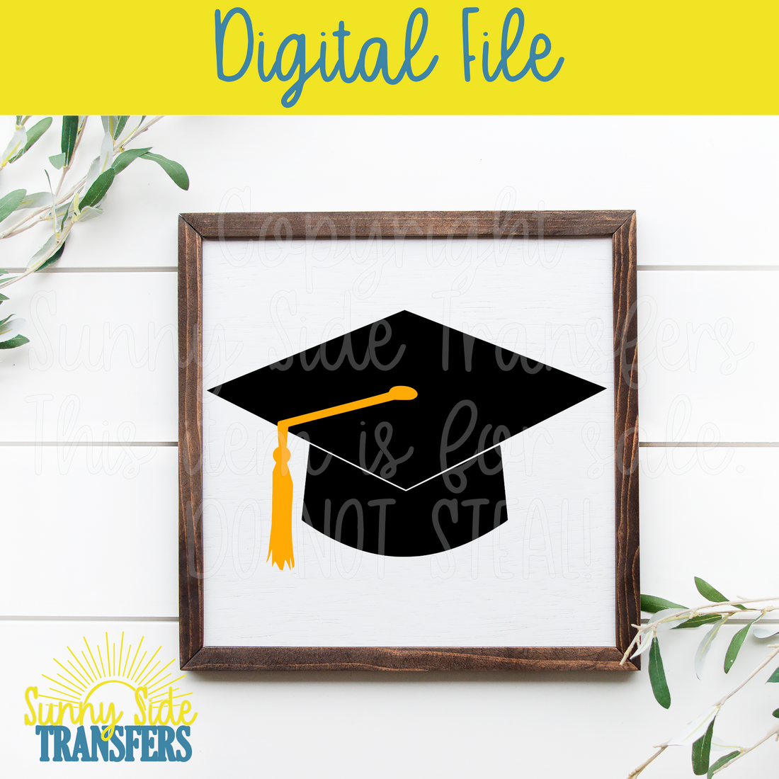 Graduation Cap – Sunny Side Transfers and Wholesale