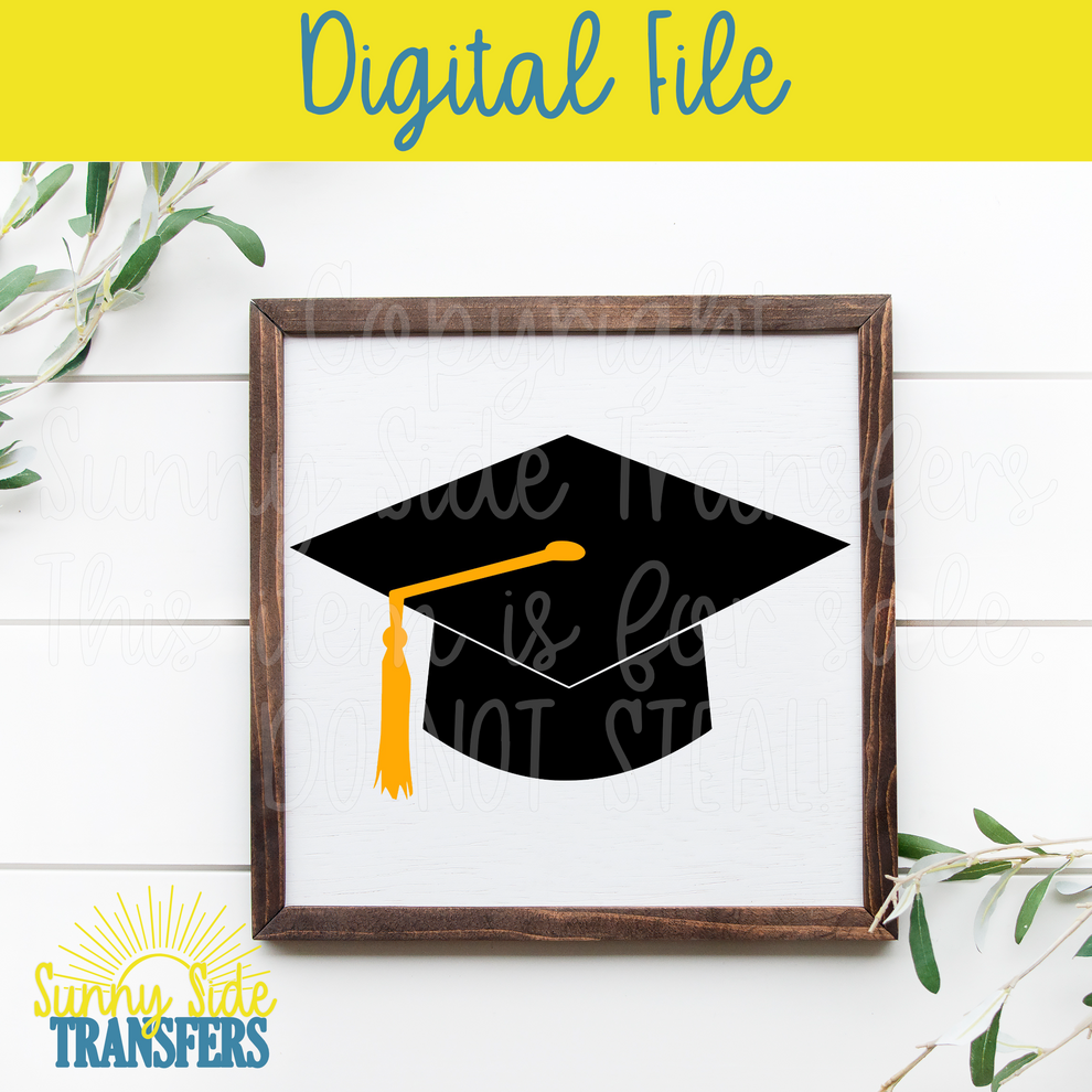 Graduation Cap – Sunny Side Transfers and Wholesale